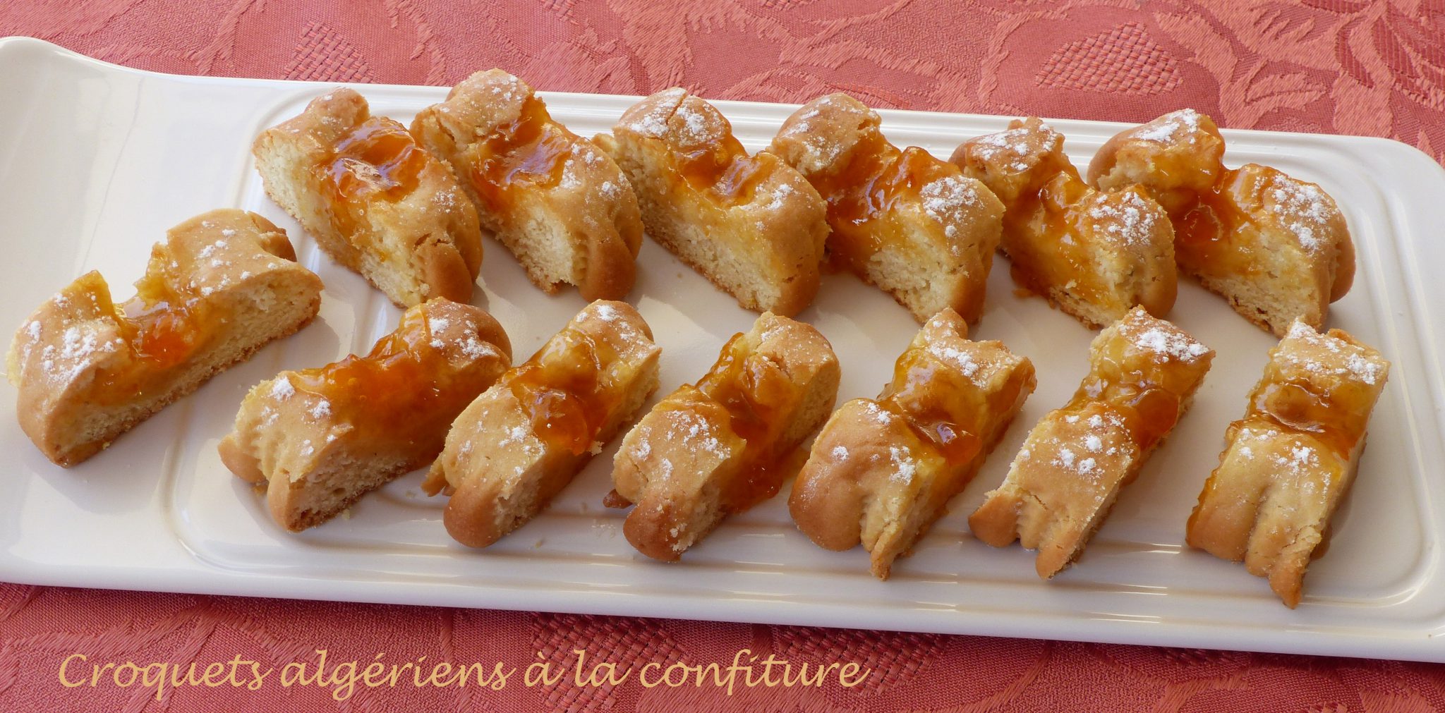 Croquets algériens à la confiture - Croquant Fondant Gourmand